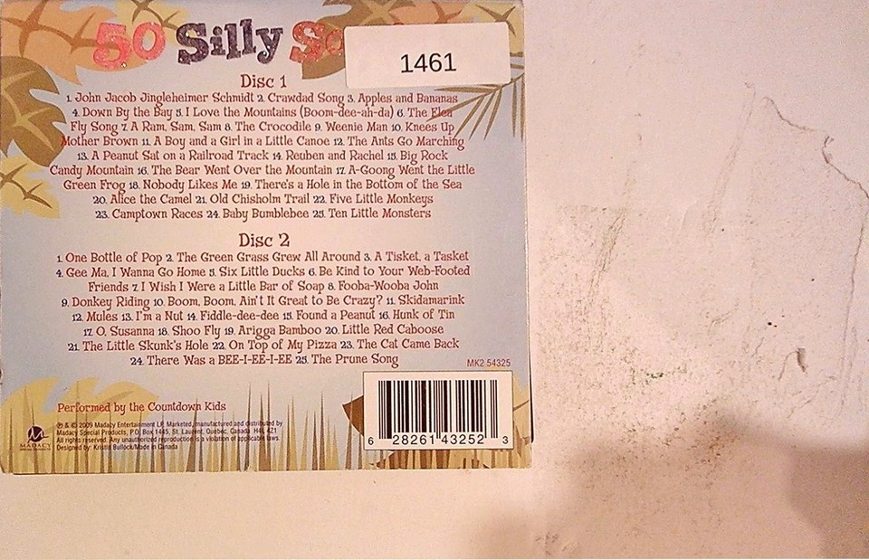 The Countdown Kids – 50 Silly Songs 2 CD Set 2009 Kids Sing-Along ...