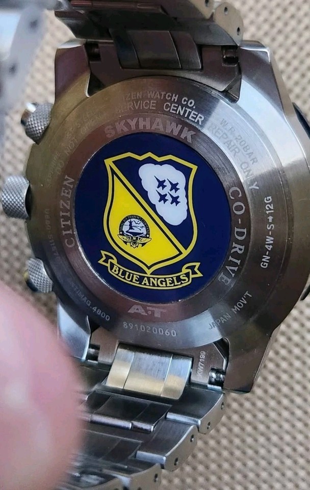 CITIZEN PRO MASTER SKY Hawk Blue Angels Watch Atomic Time Edition Eco ...
