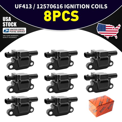 Durable UF413 Ignition Coil OEM Quality 8X For Chevrolet Trailblazer ...
