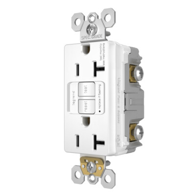 10x Legrand Radiant Spec Grade Plug Tail 20A Self Test GFCI White ...
