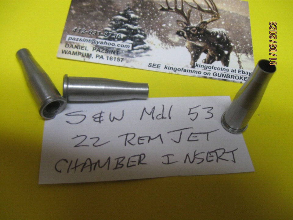 RARE Original Vintage New Smith & Wesson Model 53 Rem Jet Chamber ...