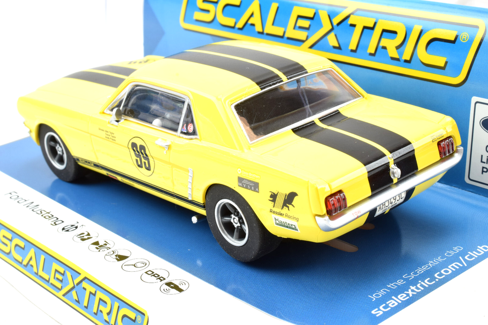 Scalextric Ford Mustang - Rassler Racing DPR W/ Lights 1/32 Scale Slot ...