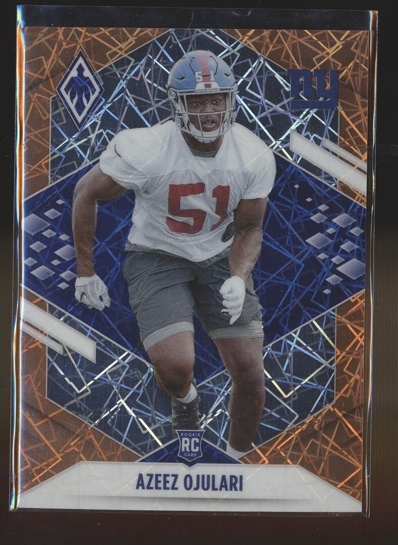 2021 PHOENIX ORANGE VELOCITY ROOKIE /99 AZEEZ OJULARI GIANTS | eBay