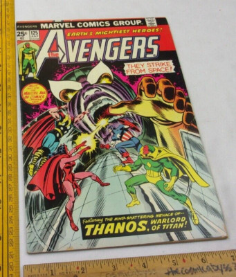 The Avengers #125 comic book F+ 1970s Thanos and Captain Marvel | eBay