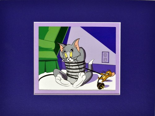 TOM & JERRY ALL TIED UP PRINT PROFESSIONALLY MATTED | eBay