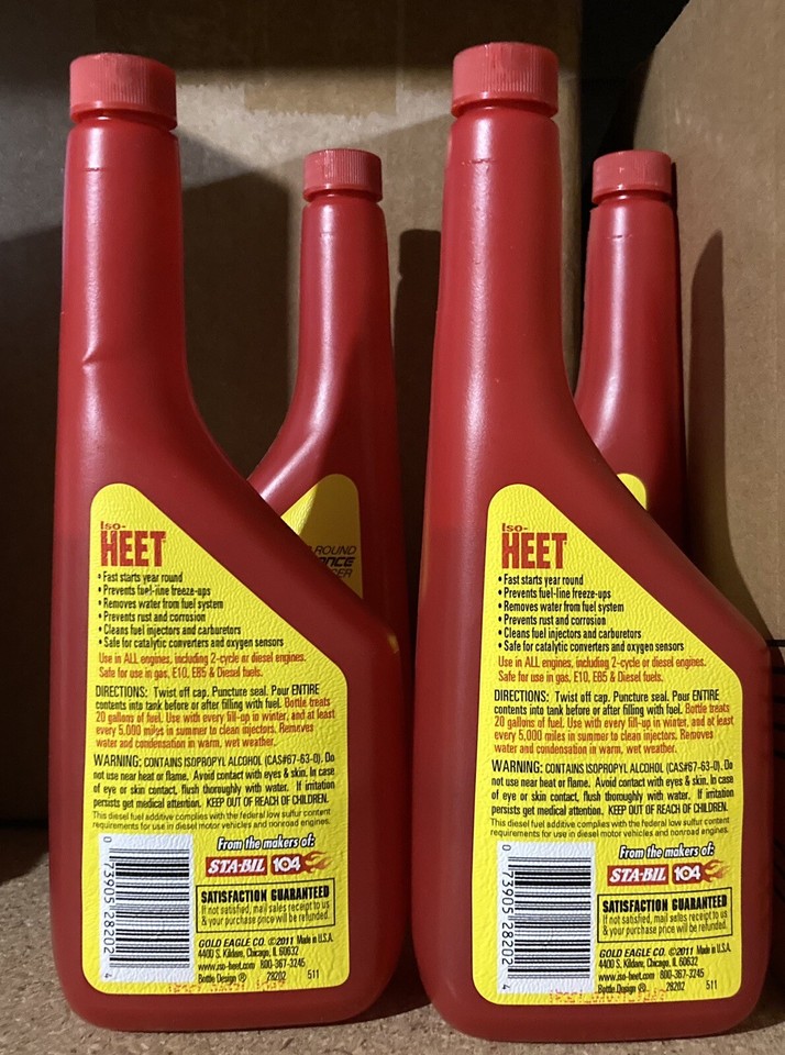 4 Bottles Heet injector cleaner 12 Fluid Ounces | eBay