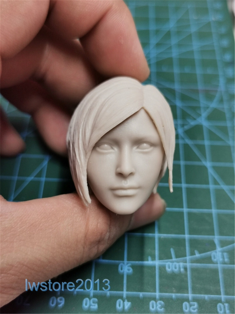 1:12 Ada Girl Head Sculpt Carved For 6" Female Action Figure Body Toys ...