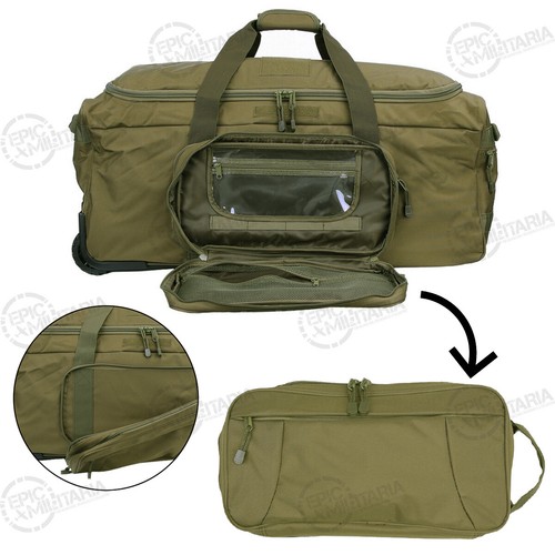 Wheeled 136L Trolley Commando Travel Bag Olive Green Pullalong ...