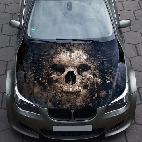 Expendable Skull Car Hood Wrap Decal Vinyl Sticker Full Color Graphic ...