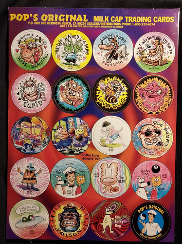 1995 Pop's Original Milk Cap Trading Cards Collector Series #2 20 Pog ...