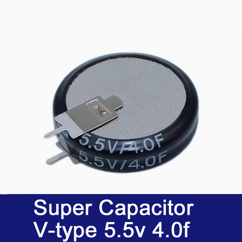 Super Capacitor V-type 5.5v 4.0f Fixed Capacitor Double Layer 1pcs ...