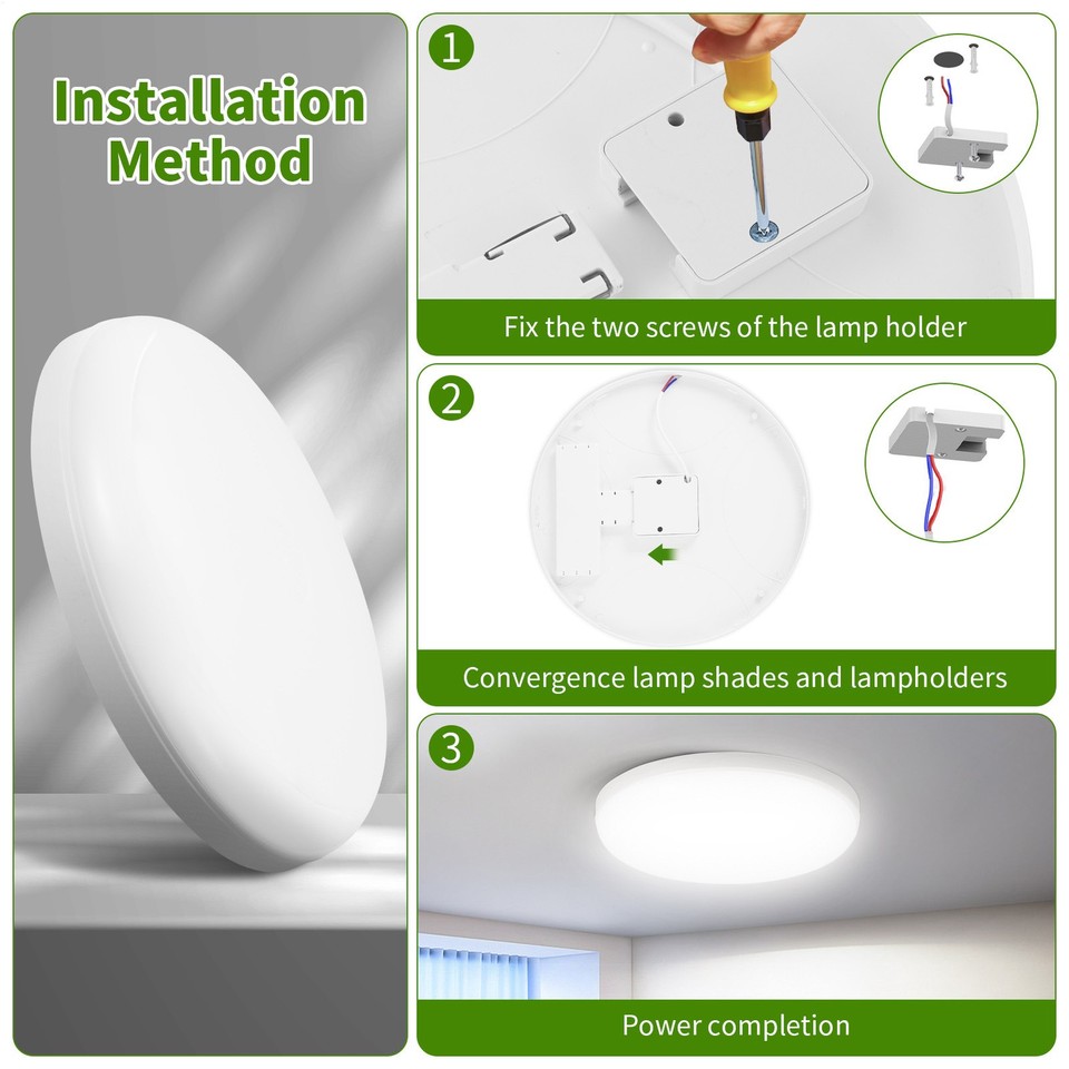 50W LED Ceiling Light Panel Down Lights Bathroom Living Room Kitchen ...