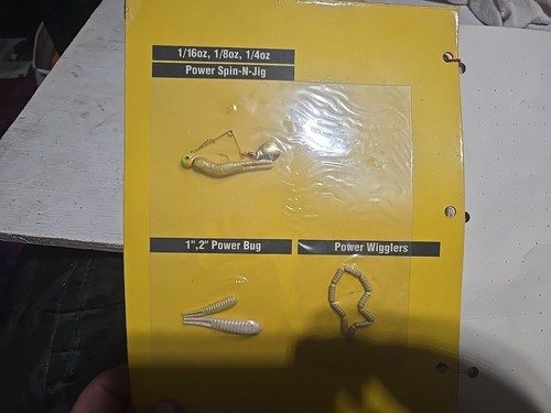 Vintage Berkley Fishing Display Power Worms Teaser Leech Walleye Rig ...