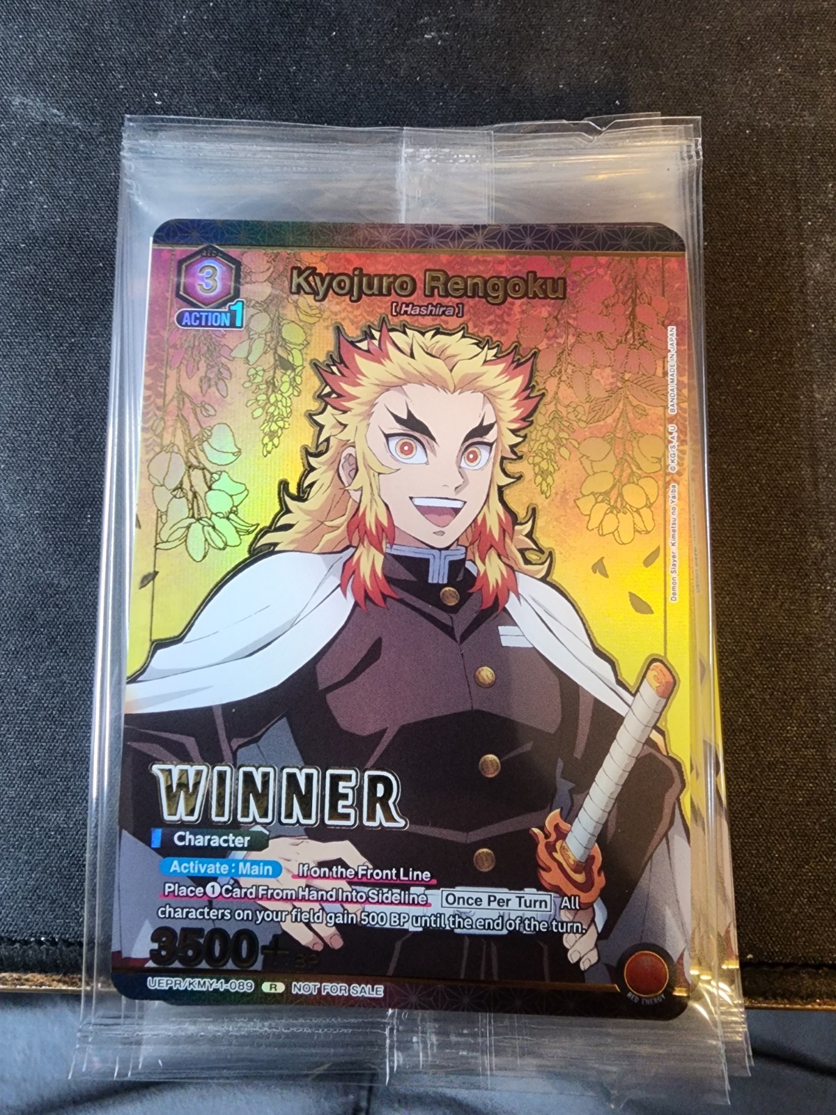 Demon Slayer Rengoku Union Arena Kyojuro Rengoku Winner Promo Card ...