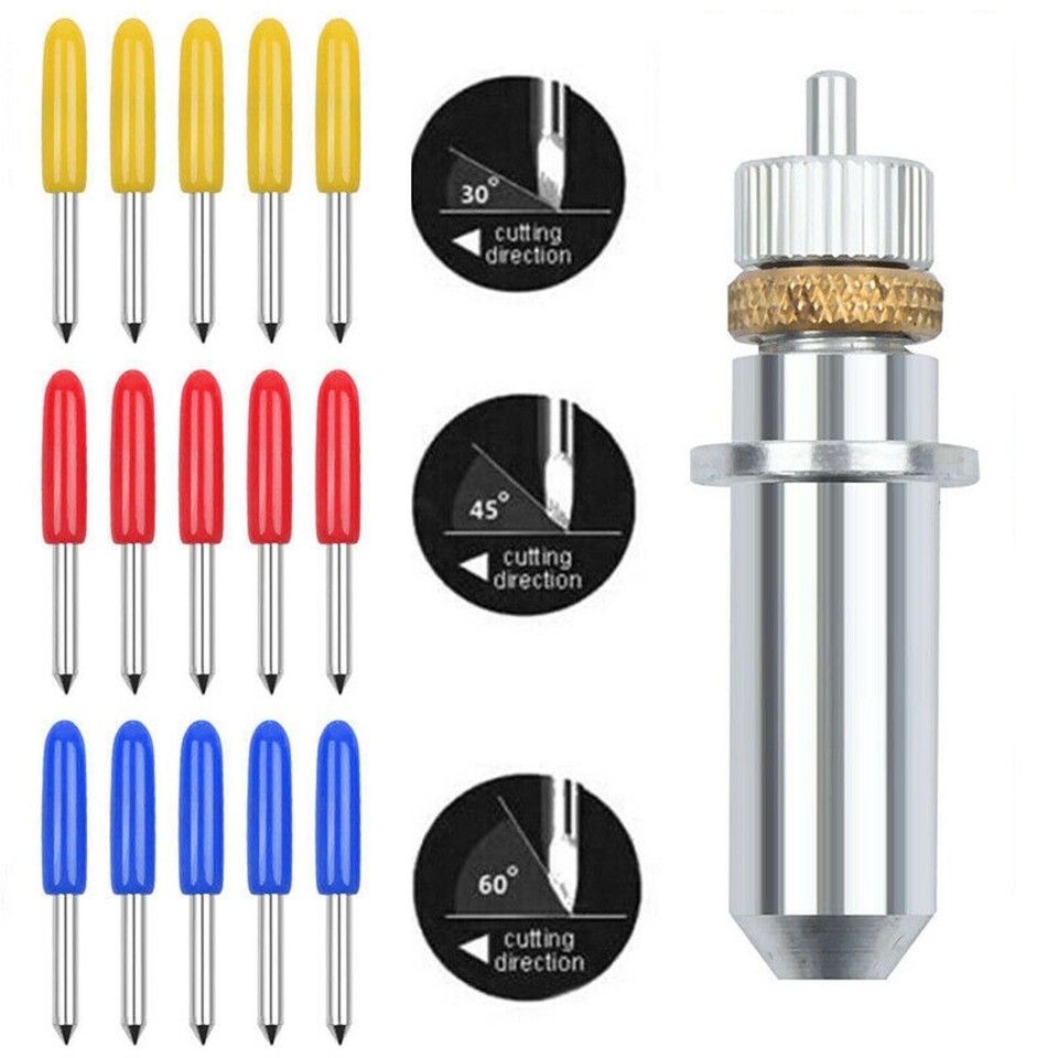 PC Roland GCC Cutting Plotter Vinyl Cutter Blade w/ Holder 30/45/60 ...