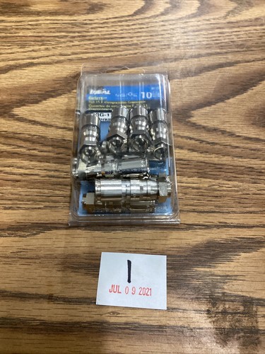 Ideal 92-212 RG11 Plenum F Compression Connector - (Pack of 10) | eBay