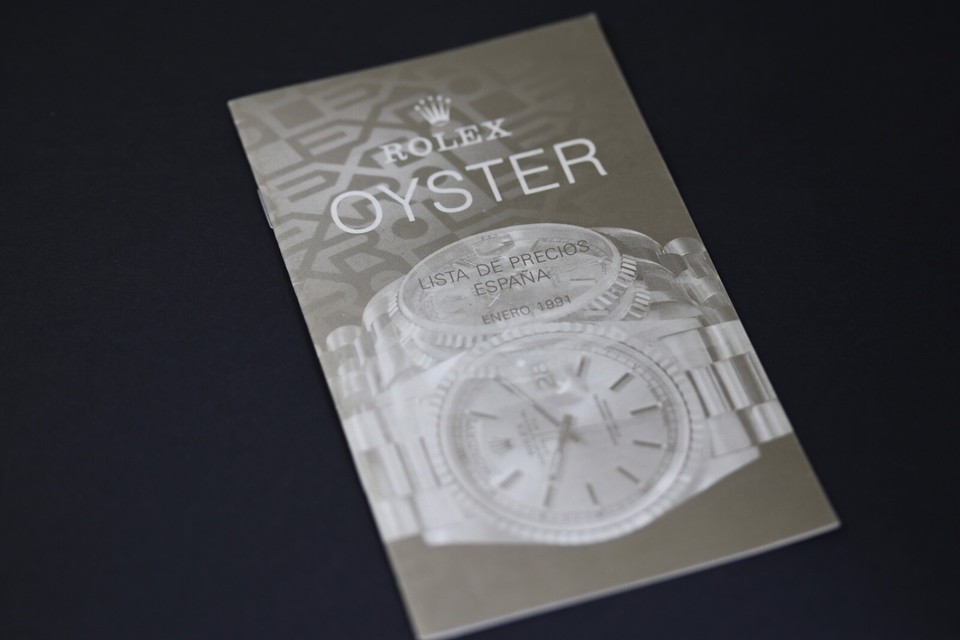 Rolex Oyster Booklet Lot - Spanish - 1990, 1991 | eBay UK
