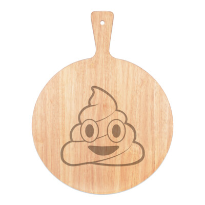 Caca Poop Pizza Board Rame en Bois Drôle Visage | eBay