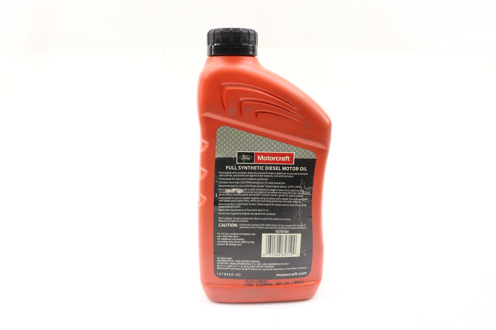 Engine Oil-Full Synthetic Diesel Motor Oil - Quart Motorcraft XO-5W40 ...