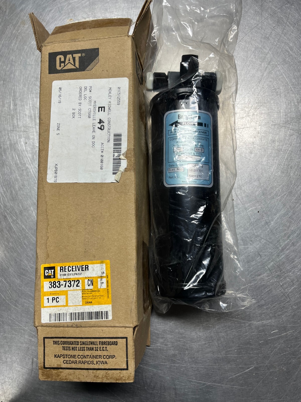 3837372 GENUINE OEM CAT FILTER DRYER RECEIVER Caterpillar 383-7372 | eBay