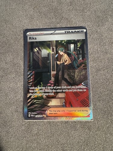 Pokémon TCG Rika Paradox Rift 258/182 Holo Special Illustration Rare ...