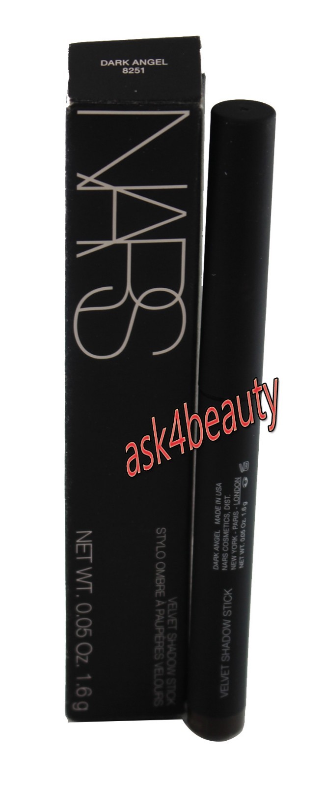 NARS Eyeshadow Velvet Shadow Stick Full Size Dark Angel 8251 for sale ...