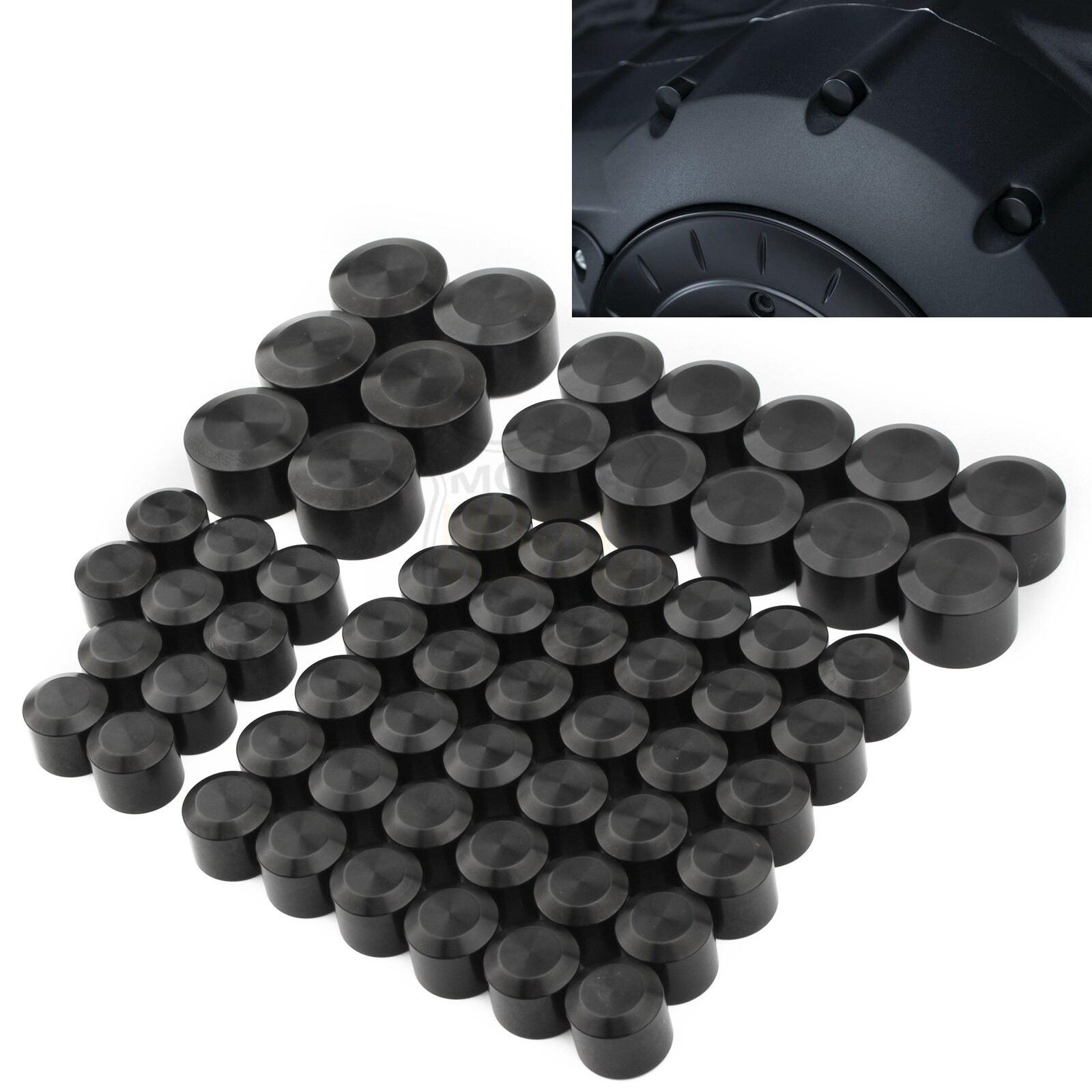 For Harley M8 Engine Bolt Cover Cap Kit Electra Street Road Glide 17-24 ...