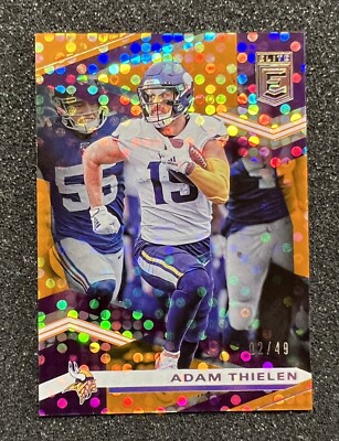 2020 Panini Elite Adam Thielen Orange Insert Parallel /49 Minnesota ...