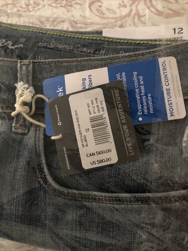 Eddie Bauer AV Jeans Women's Size 12 Slightly Curvy High Rise Skinny ...