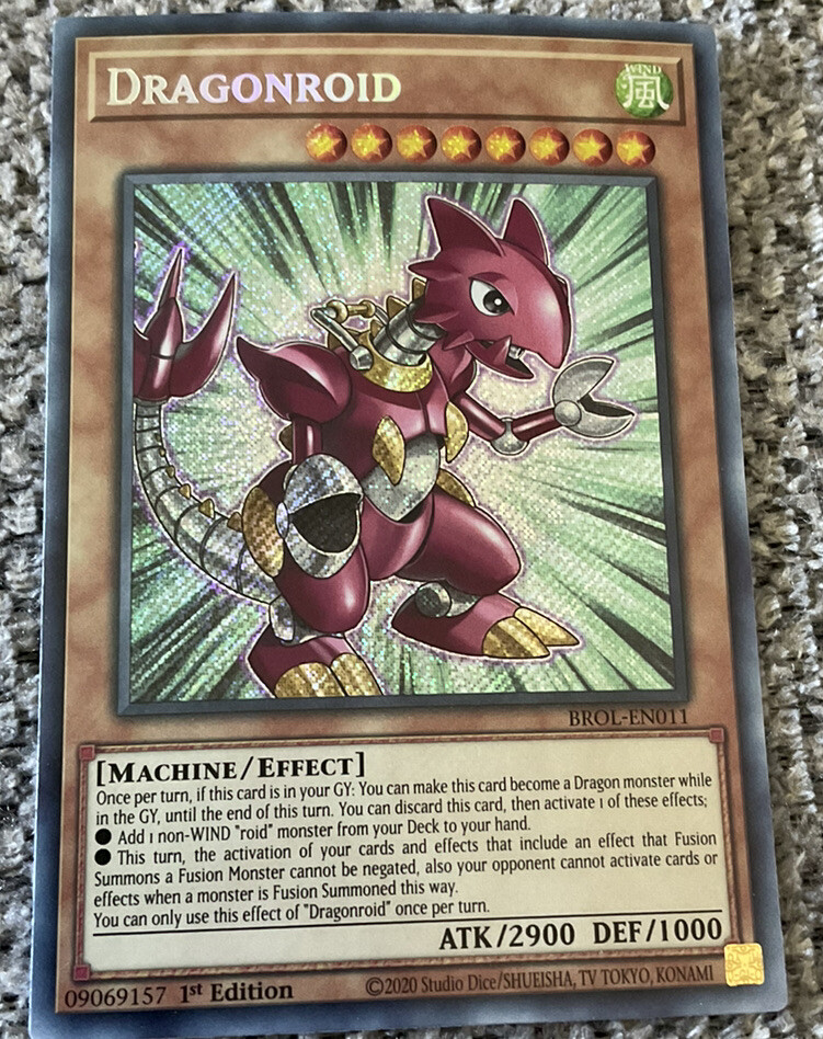 Yu-Gi-Oh! TCG Dragonroid Brothers of Legend BROL-EN011 1st Edition ...