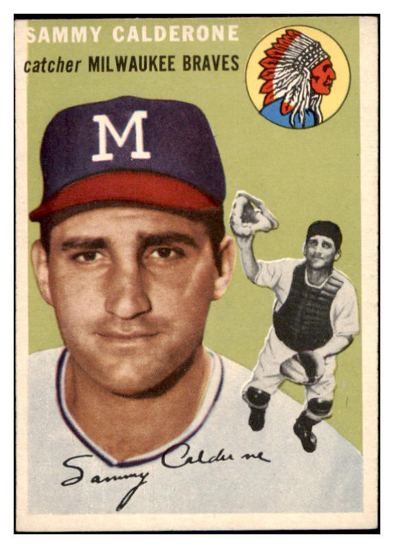 1954 TOPPS # 68 SAM CALDERONE BRAVES EX-MT 470672 (KYCARDS) | eBay