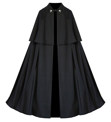 Gothic Steampunk Cloak Victorian Medieval Renaissance Western Pirate ...