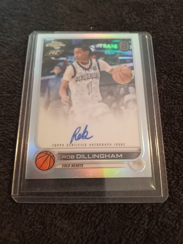 2023 Topps Chrome Basketball 🏀 Auto Rookie Card Rob Dillingham | eBay