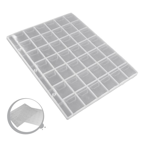 10-Sheet Plastic Coin Wallets 42 Pocket Holders Storage Collection ...