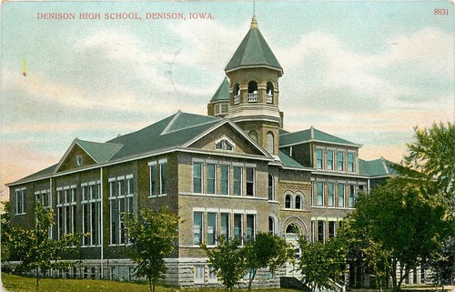 Iowa, IA, Denison, Denison High School 1912 Postcard | eBay