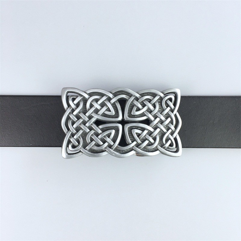 Antique Brushed Silver Rectangle Celtic Knot Belt Buckle | eBay