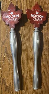 LOT (2) MOLSON CANDIAN TAP HANDLE PADDLE STYLE MAPLE LEAF | eBay