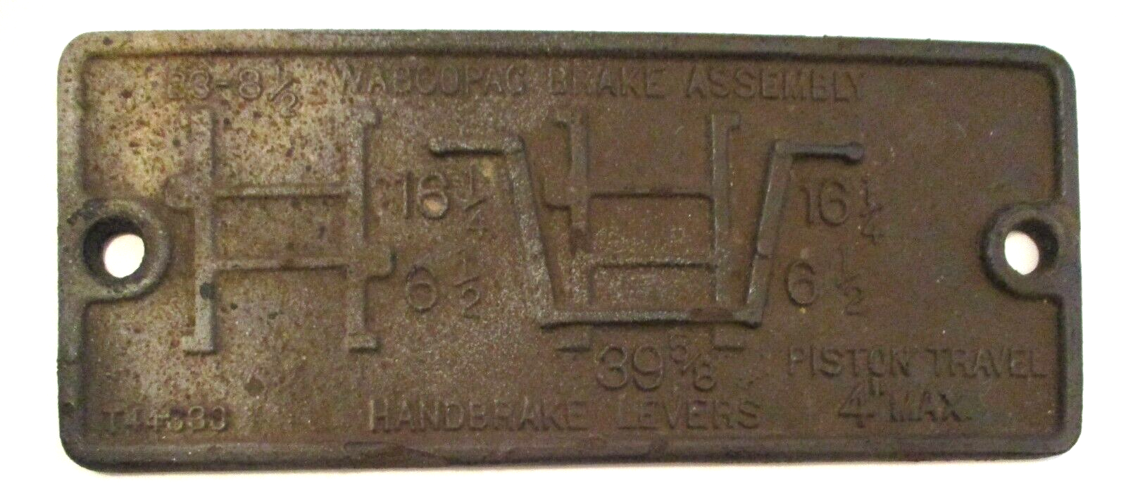 VINTAGE WABCOPAC BRAKE ASSEMBLY CAST IRON RAILROAD LOCOMOTIVE TRAIN ...