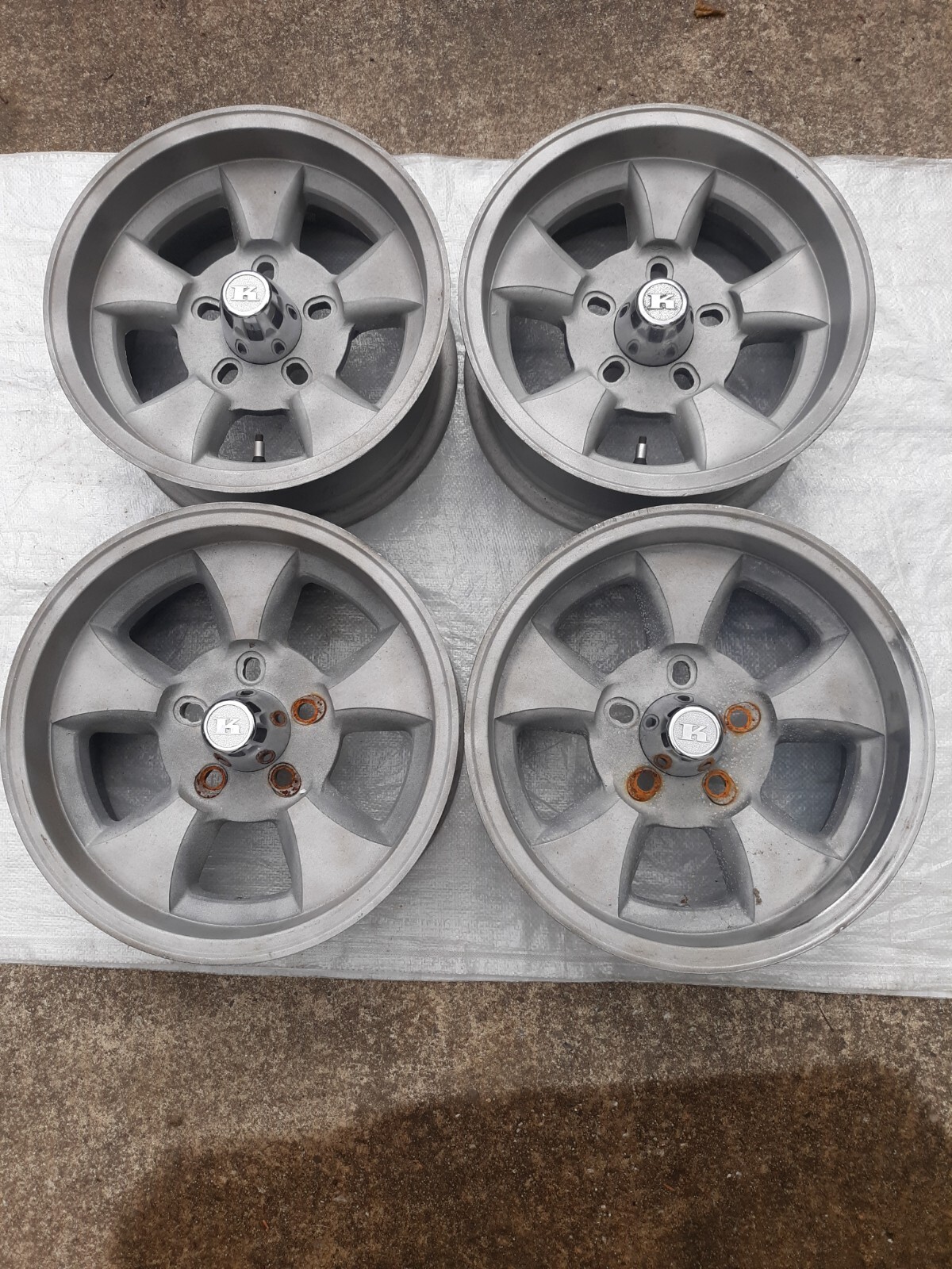 Keystone Rebel Wheels 14x7 / 15x7 Uni-lug Set | Aluminum | Matte | 5 ...