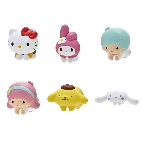 HUGCOT SANRIO CHARACTERS SET OF 6 CAPSULE TOY HELLO KITTY CINNAMOROLL ...