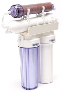 4 Stage RO Reverse Osmosis unit with DI resin chamber 50/75/100/150GPD ...