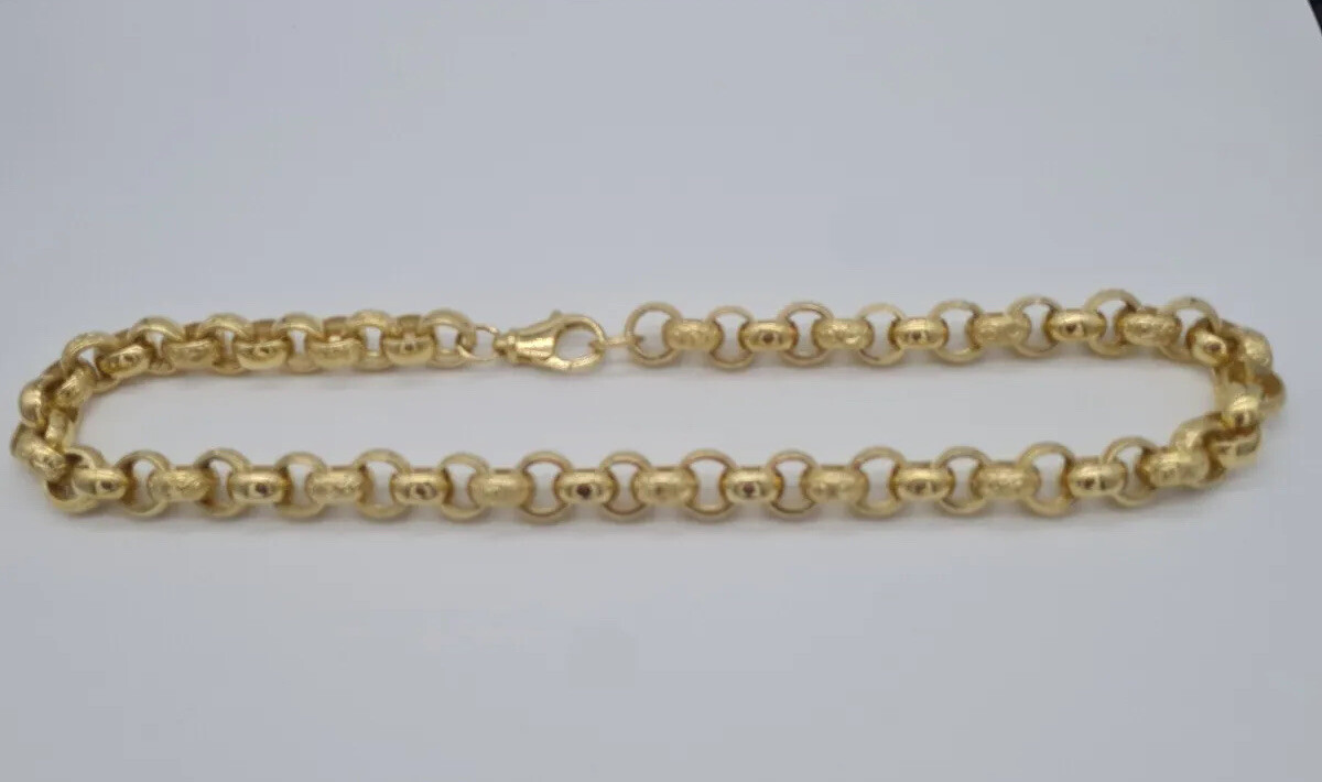 9ct Yellow Gold Solid Belcher Chain- 24" - 195.8Grams - 15mm -Fully ...