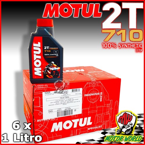 Motoröl Motorrad Motul 710 6 Liter Lt 2 Mal 100% Kunststoff Ester Anti ...