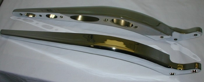 Softail 8"-12" Rear Fender Struts Chrome Billet Aluminum Wide Tire 200 ...