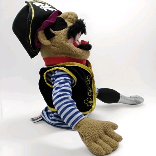 Melissa & Doug Barnacle Bart Pirate Hand Puppet Plush Toy Theater ...