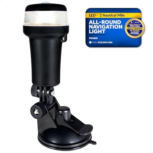 LED Portable All-Round Boat Navigation Anchor Light - Suction Cup Base ...