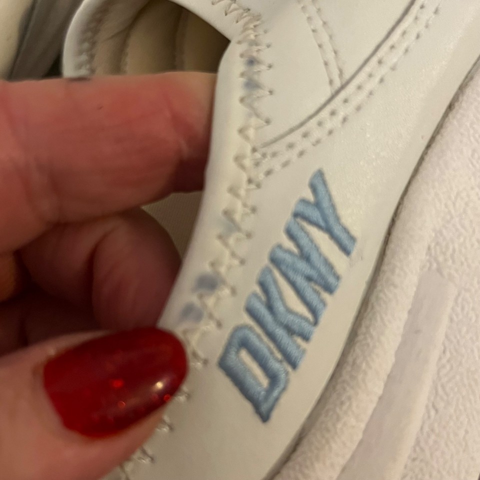 DKNY Shoes Women's 10 Casual Comfort Slip On Mule Clogs White Leather ...