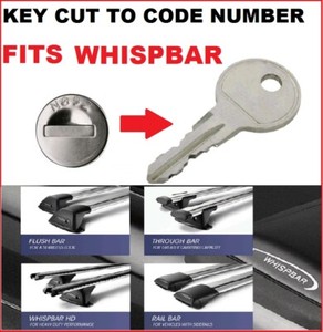 Whispbar Rola Rhino Votex Thule Roof Rack Keys Ski Rack keys "N" N001 ...