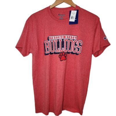 Champion CSU Fresno State Bulldogs Mens Medium Red Collegiate S/S ...
