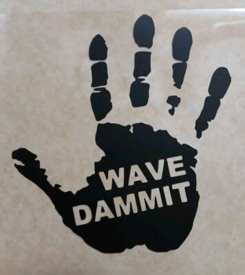 Wave Dammit Decal | eBay